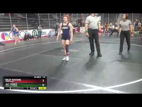 112 Lbs Quarterfinal - Avy Perez, Team California Vs Riley Rayome, Team ...