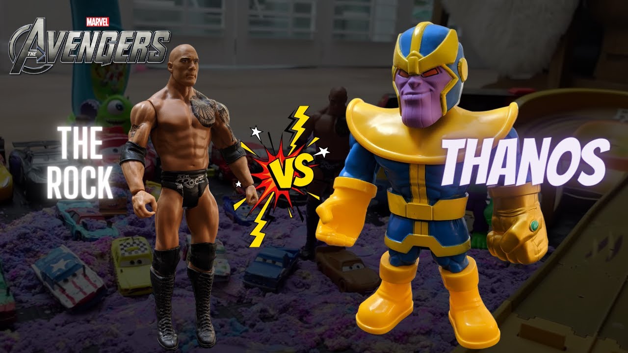 Hulk and The ROCK vs THANOS | Kid's Toys | Action Figures | Dwayne ...