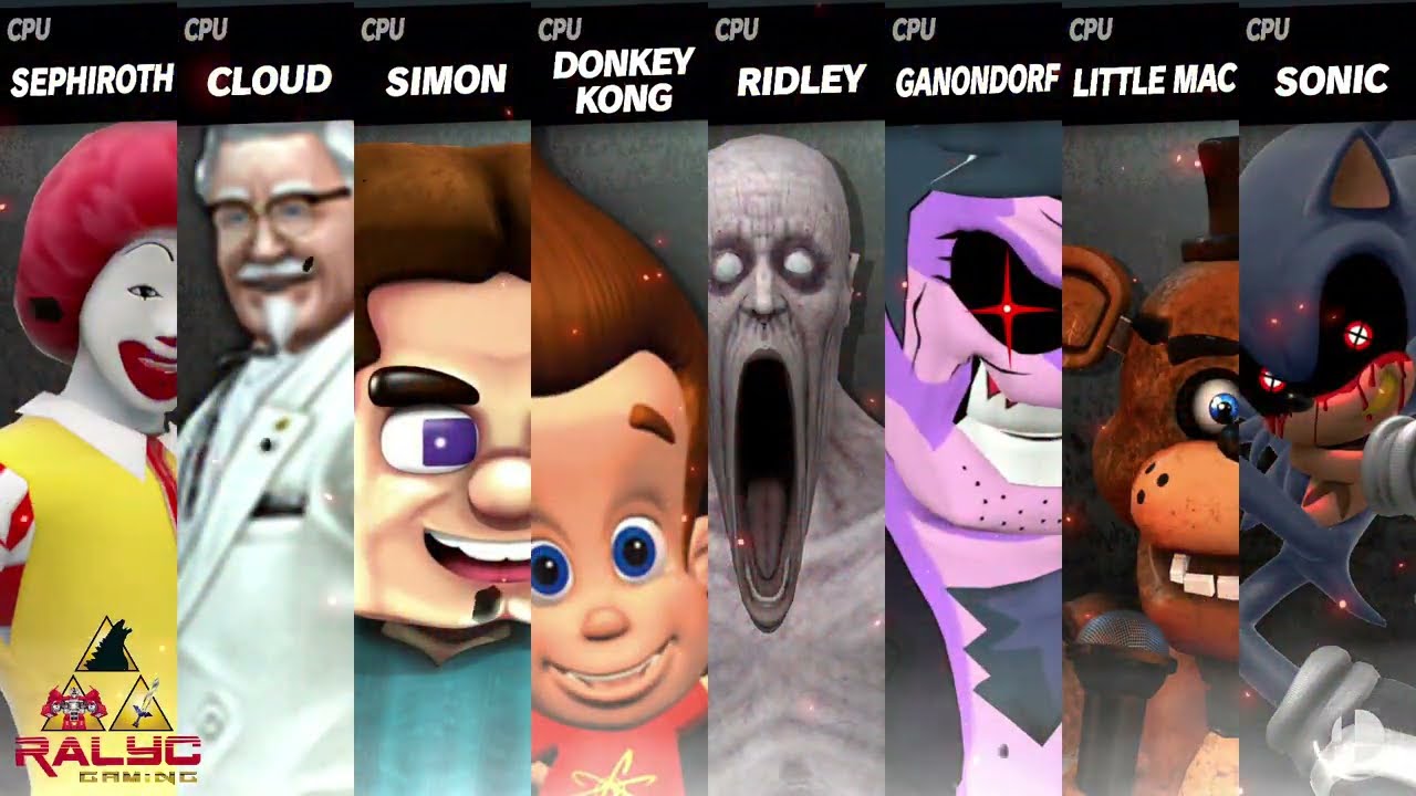 Smash Mods Ultimate: Creepy and Cursed Mod Battle - YouTube