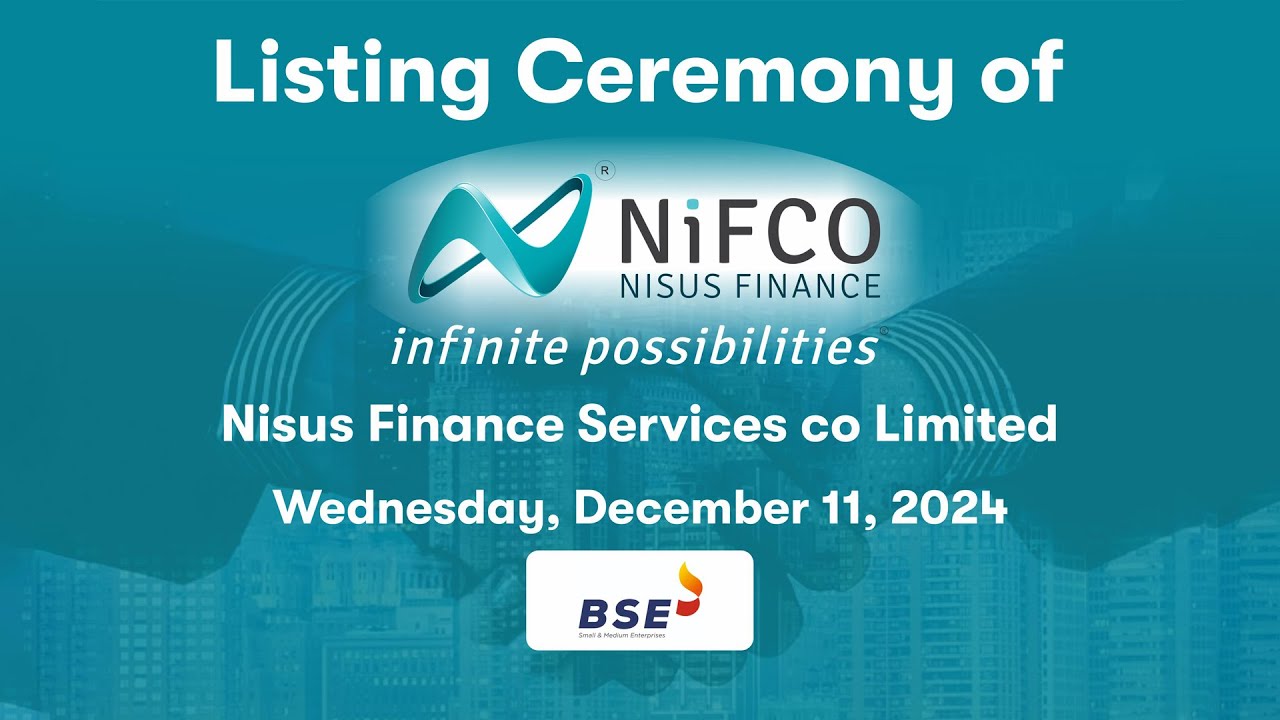 Nisus Finance Services Limited Listing Full Video - YouTube