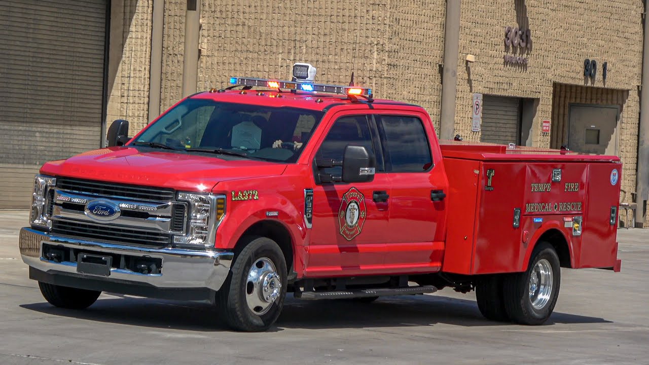 Tempe Fire Medical-Rescue Dept. Engine, LA, & Medic 272 Responding ...