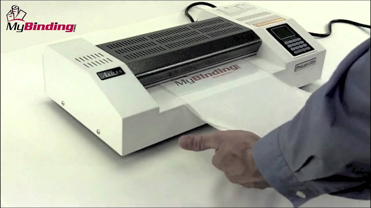 Akiles ProLam Ultra Pouch Laminator Demo - AKPLULTRA - YouTube