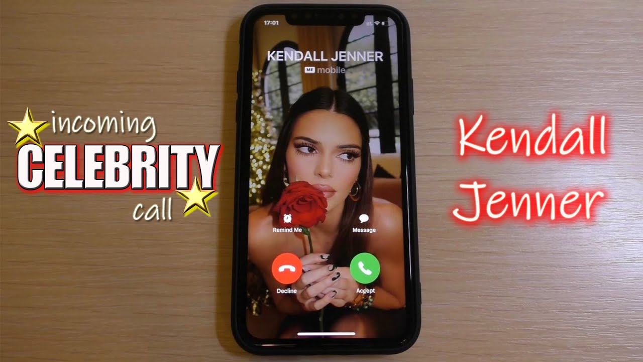 Celebrity Incoming Call. Kendall Jenner - YouTube