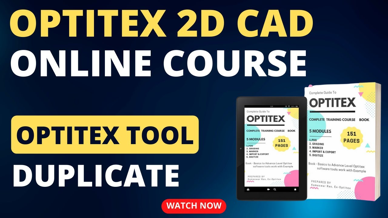 Duplicate Optitex 2D CAD Software | Optitex Full Recorded Online Course ...