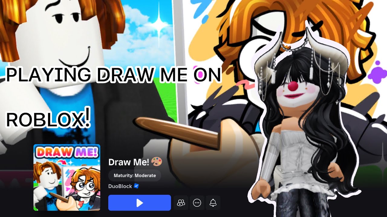 Playing Draw Me on roblox! - YouTube