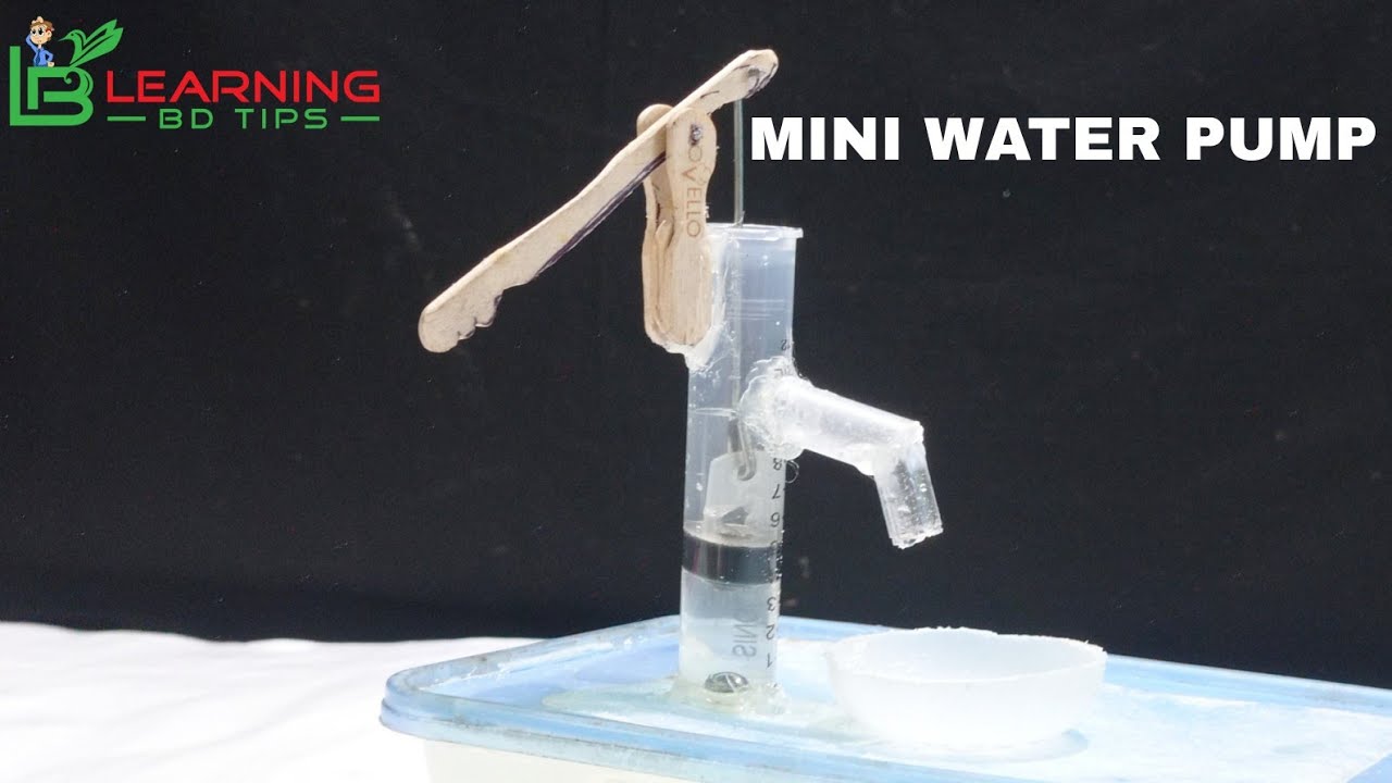 How To Make Water Hand Pressure Water Tube-Well &Water Pump At Home ...