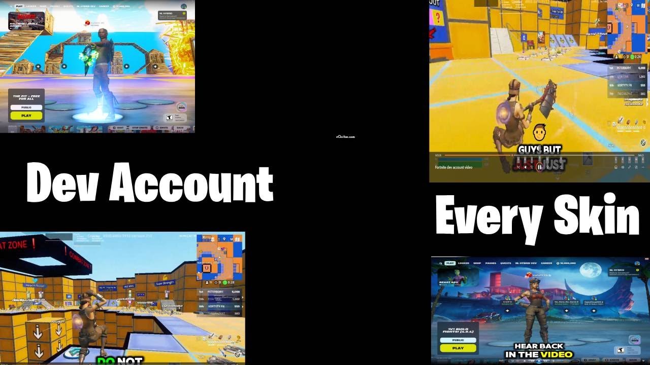 How To Go In Game With The NL Hybrid Fortnite Dev Account!!! - YouTube