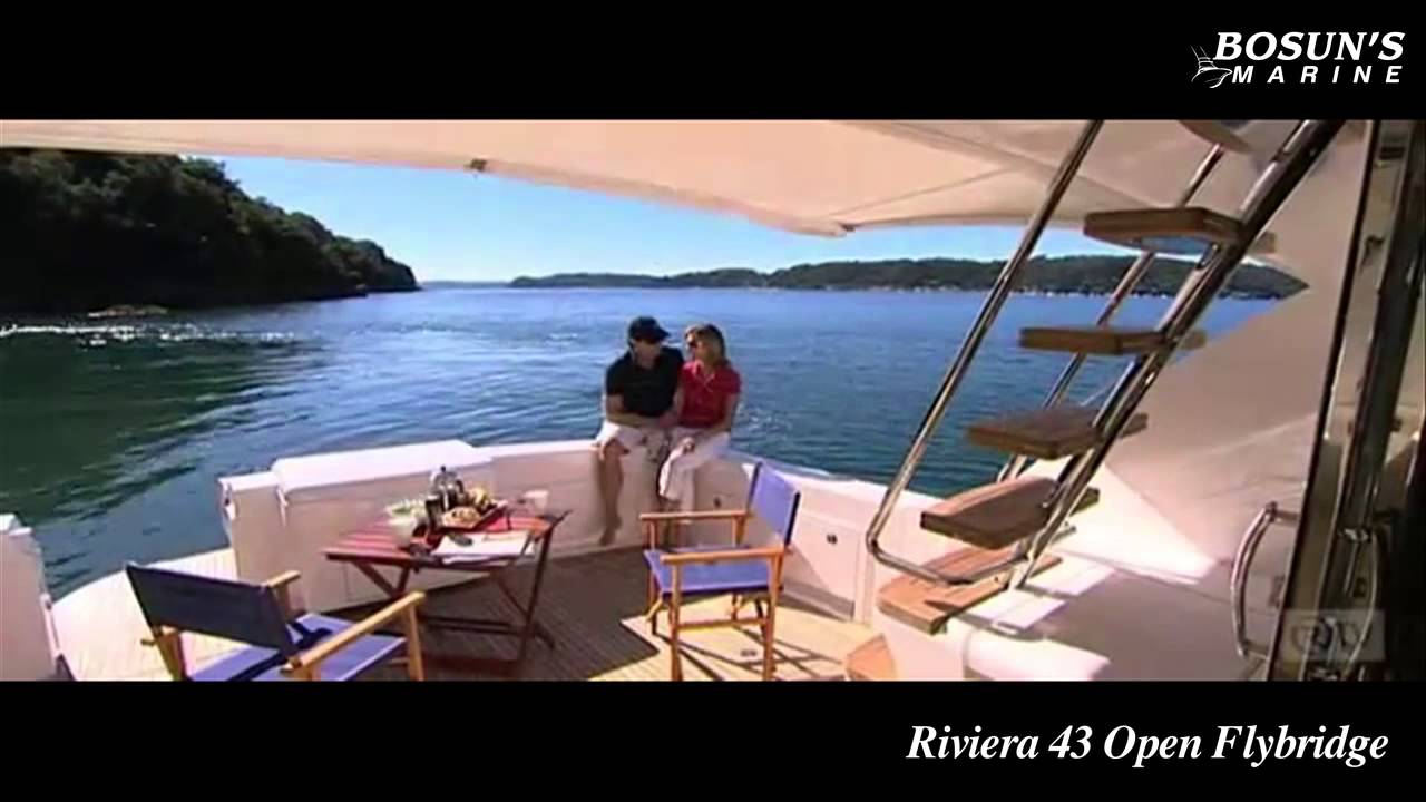 Bosun's Marine: Riviera 43 Open Flybridge - YouTube