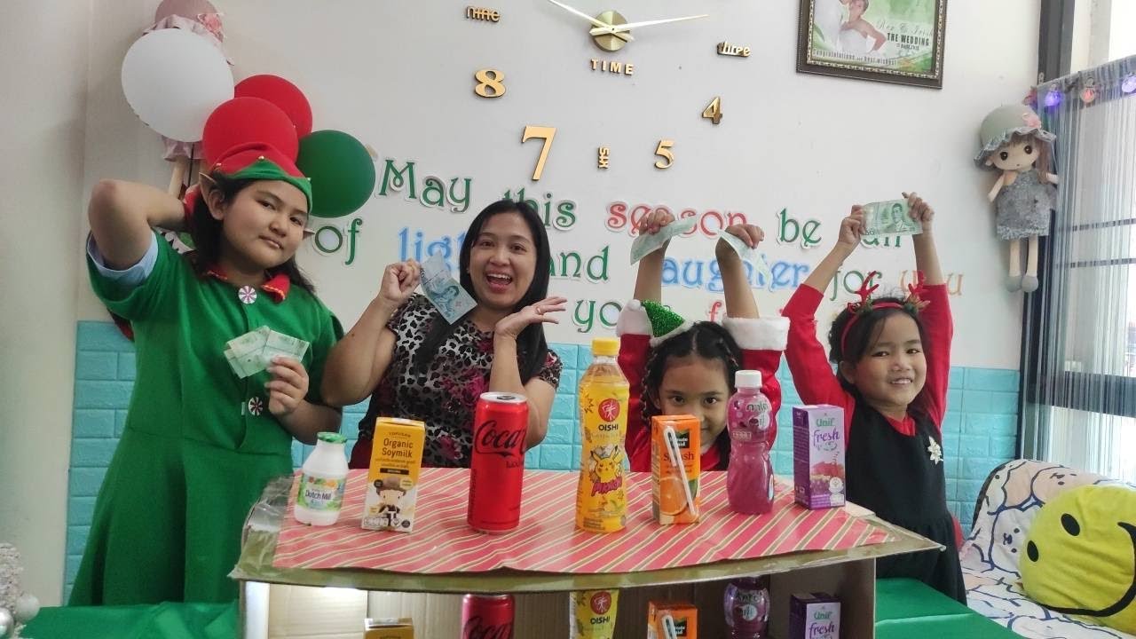 Drinks Matching Challenge🎅 Christmas Palaro🎄Sisaket, Thailand - YouTube