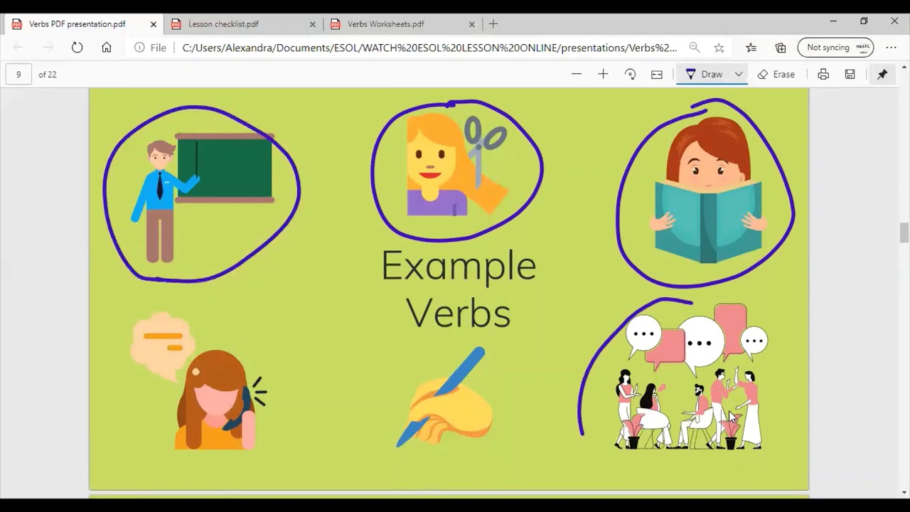 ESOL VERBS - YouTube