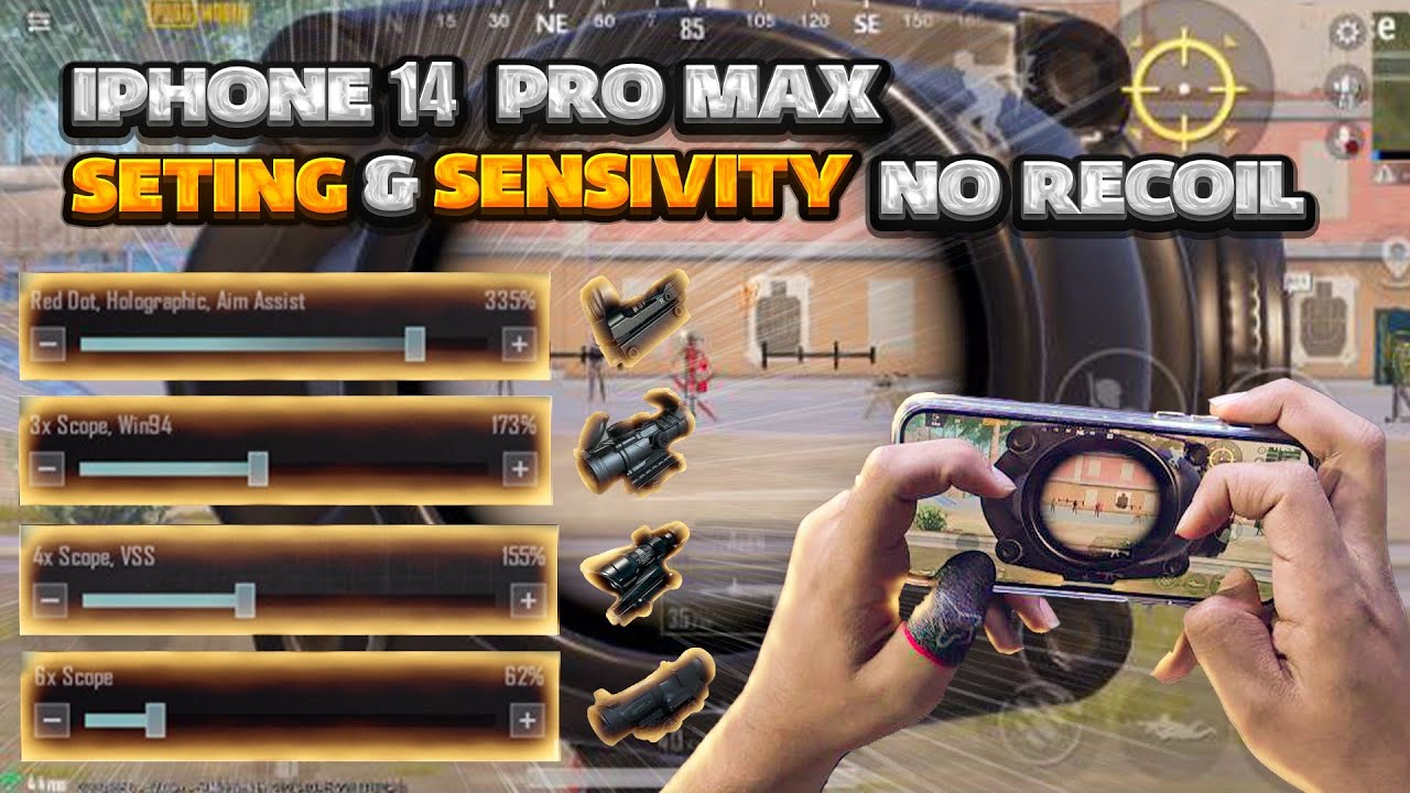 Best SETTING and SENSITIVITY in 2024 + Practice 🔥| iOS and Android | iPhone 14 Pro Max | PUBG ...