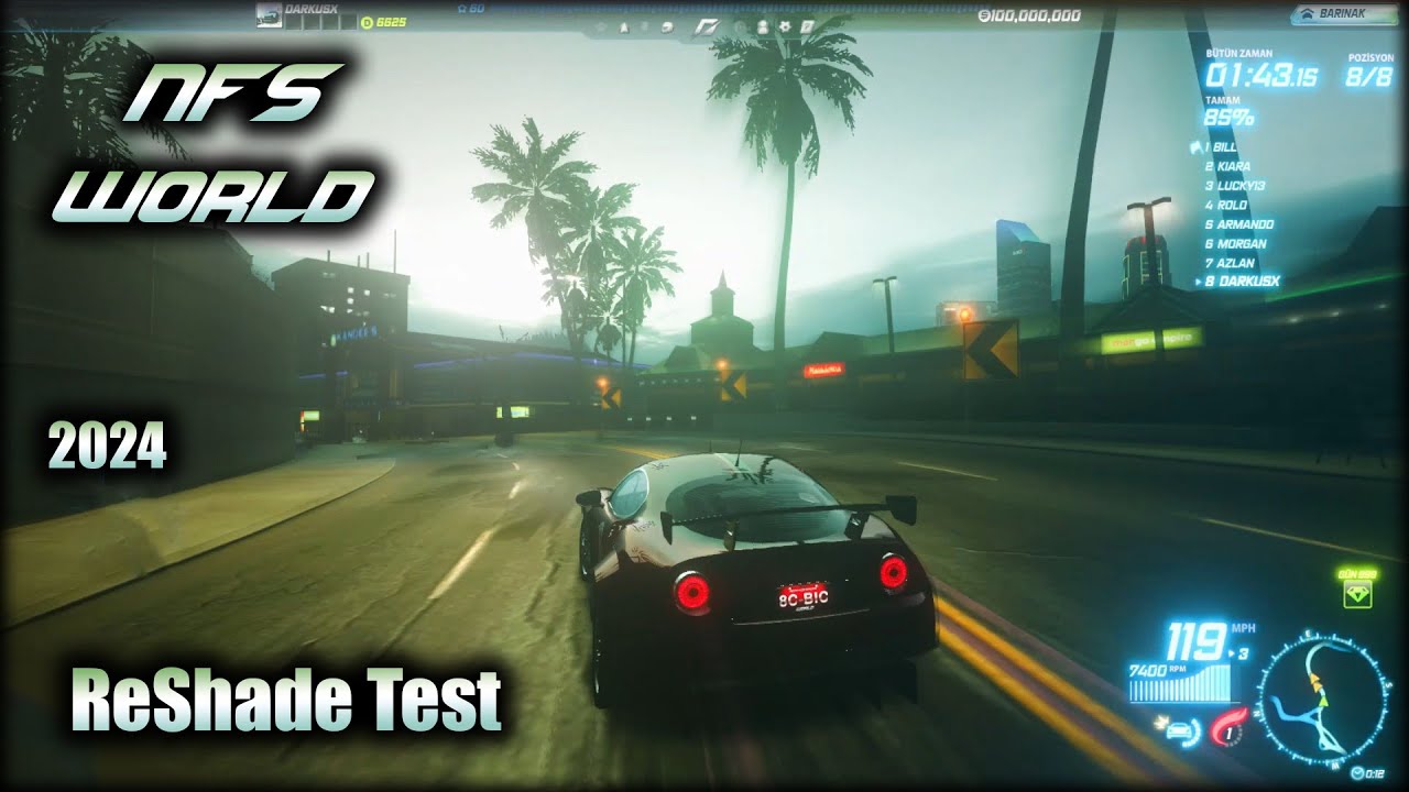 NFS World - ReShade Graphic Mod/Effect Test #1 (2024) - YouTube