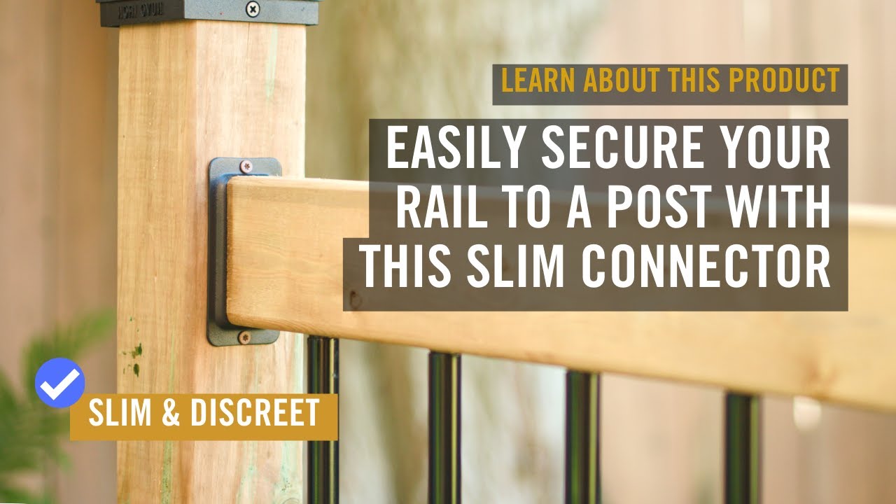 Install your rail easily with these slim connectors | Deck or Porch ...