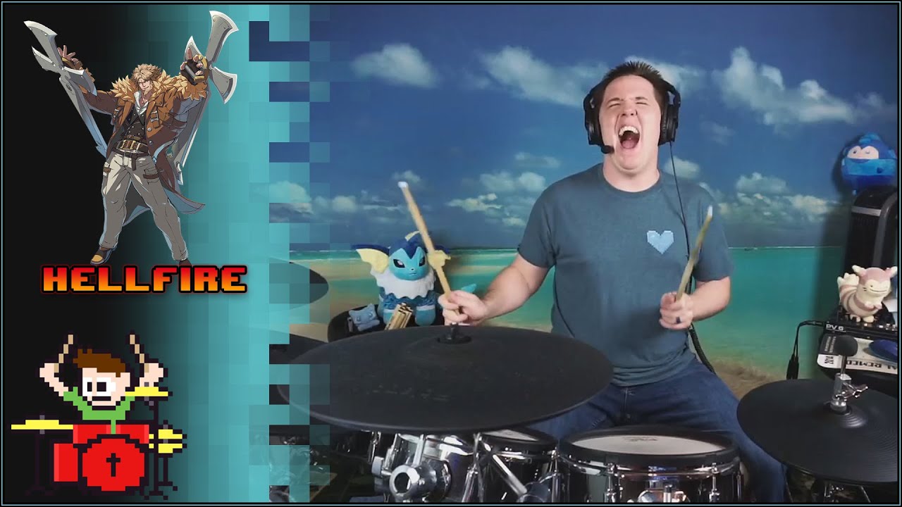 Hellfire From Guilty Gear Strive On Drums! - YouTube