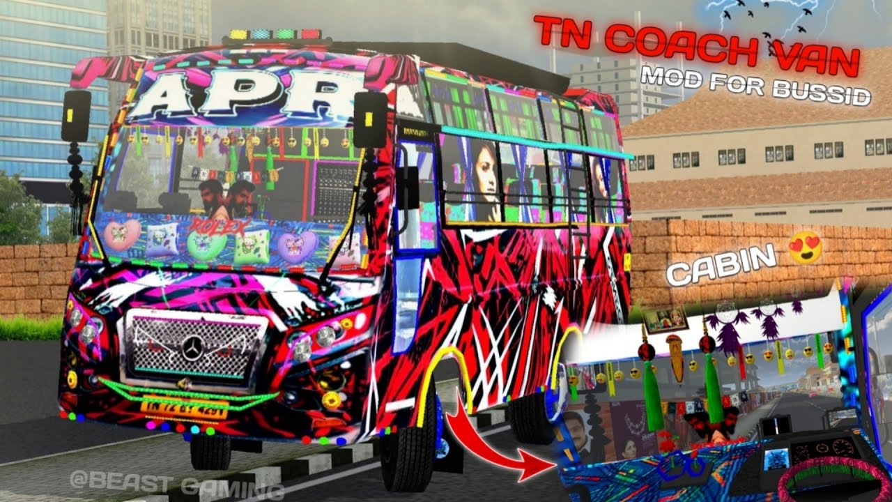 New Tn Coach Van Mod Released For Bussid ll Download Now ll Cabin Feel ...