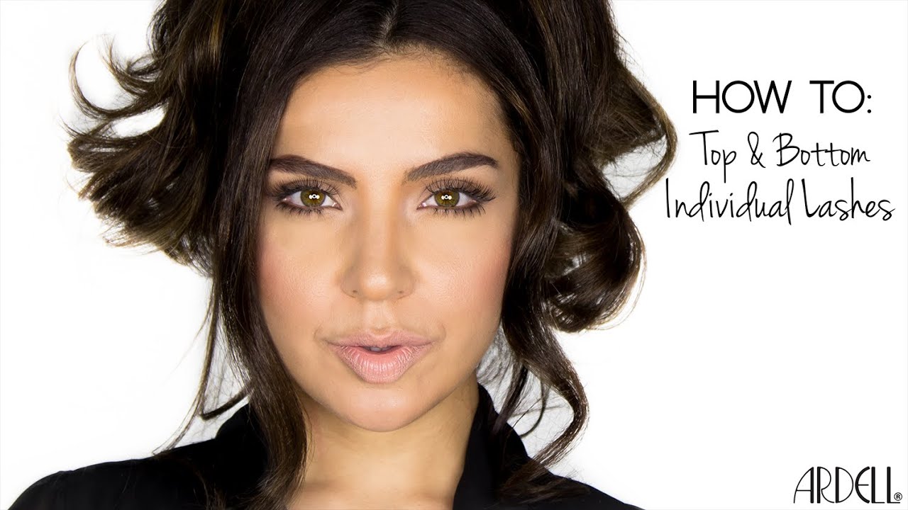 Pro Tip - How To Apply Top & Bottom Individual Lashes - YouTube