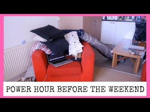 POWER HOUR || CLEAN WITH ME || QUICK CLEANING BURST BEFORE THE WEEKEND