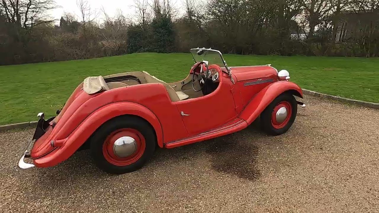 1952 Singer 4 AB Roadster - YouTube