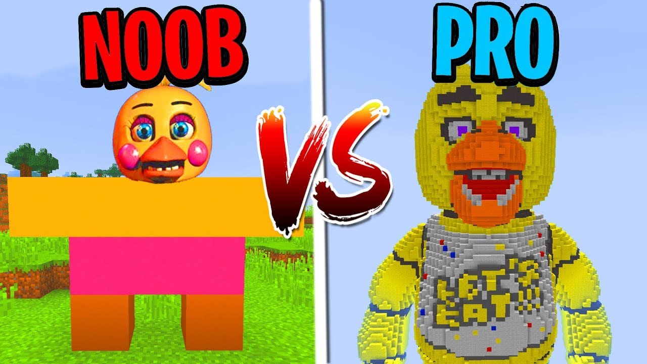 MINECRAFT NOOB VS PRO: FNAF FIVE NIGHTS AT FREDDY'S in MINECRAFT - YouTube