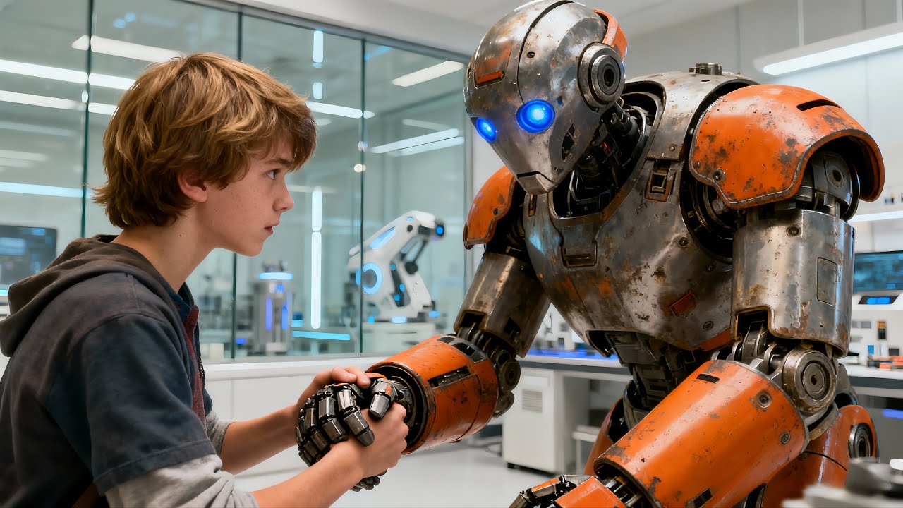 A Boy Finds a lost Military Robot and Runs from The Army to Save It ...