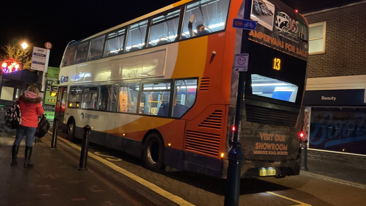 Bus ride on 10431 SK15 HCN route 13 Basingstoke-Alton but bus went to ...