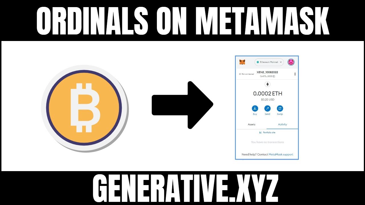 Bitcoin Ordinals on MetaMask With Generative.XYZ - YouTube