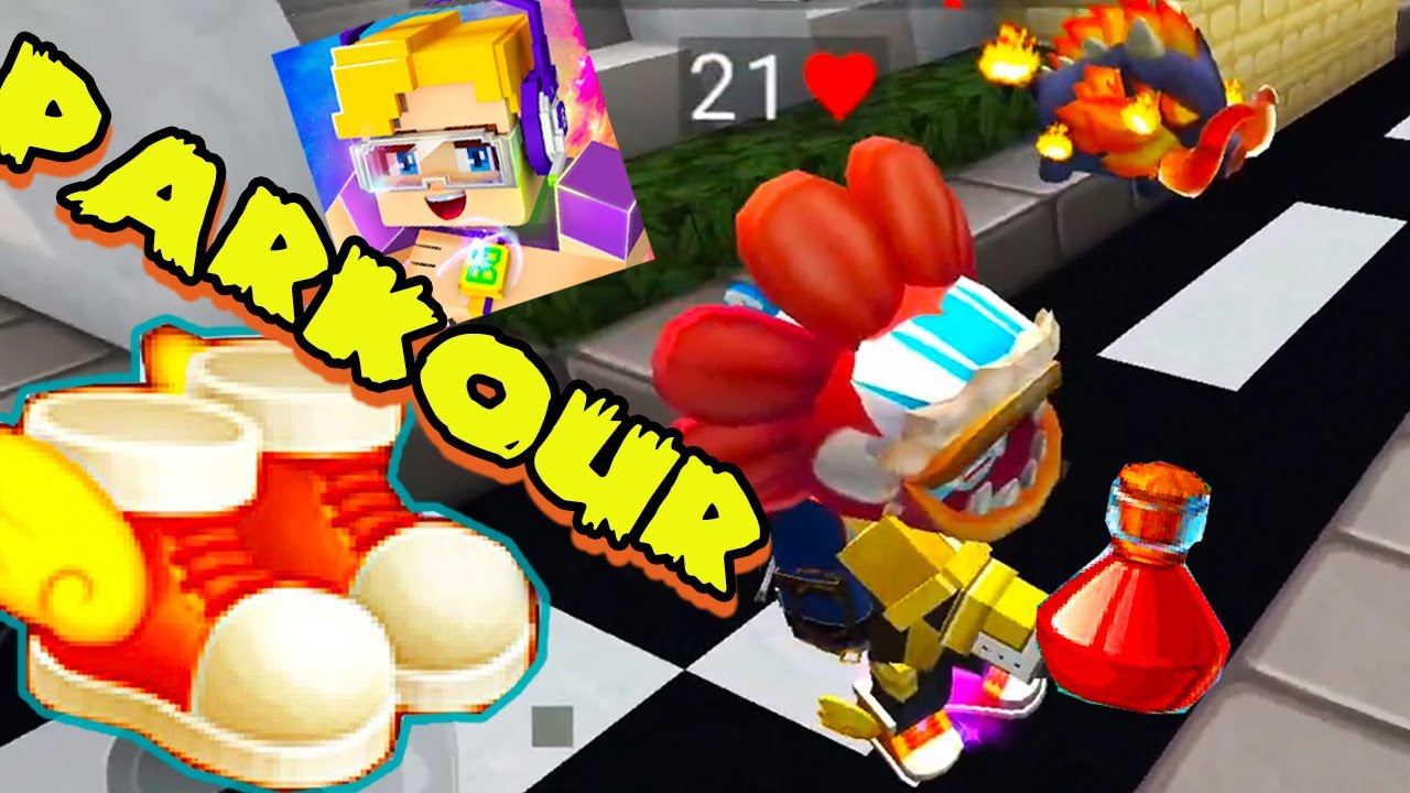 Blockman Go - Parkour Challenge in Bed Wars or Speed Potion + HighJump ...