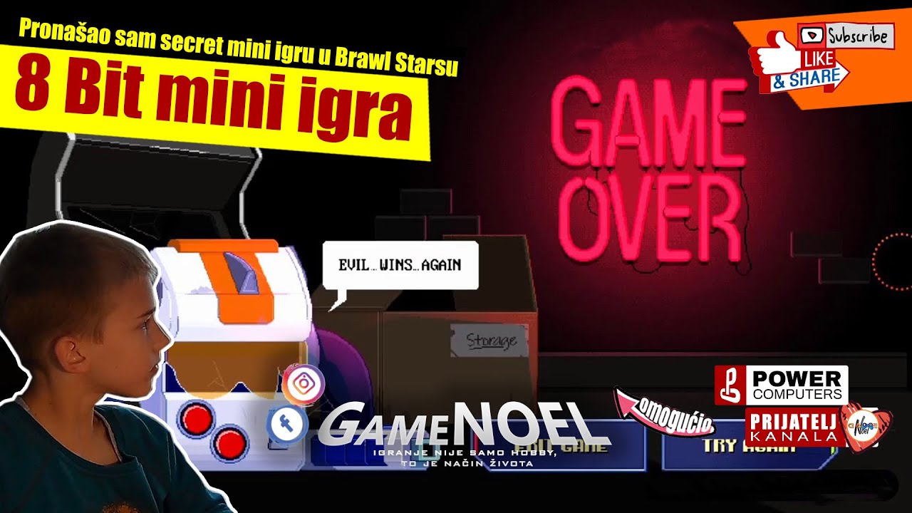 Tajna Brawl Stars 8-BIT mini igra! | GameNOEL Project Laser - YouTube