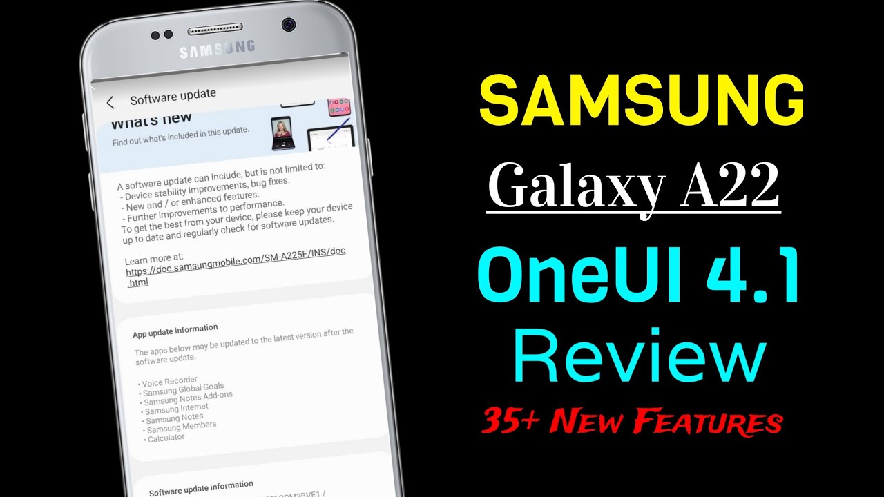 Samsung Galaxy A22 4g After Android 12 OneUi 4.1 Update Full Review ...