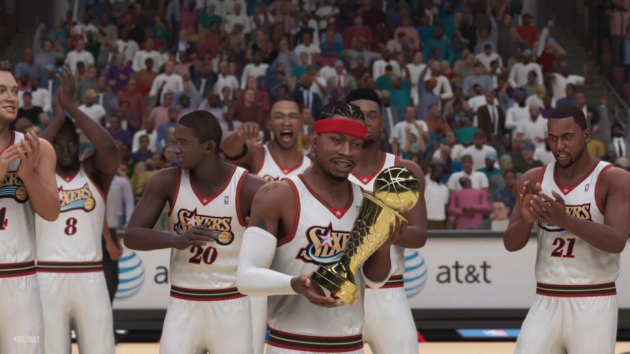 Allen Iverson mistrzem NBA?Zmieniam historie w NBA 2K24 - YouTube