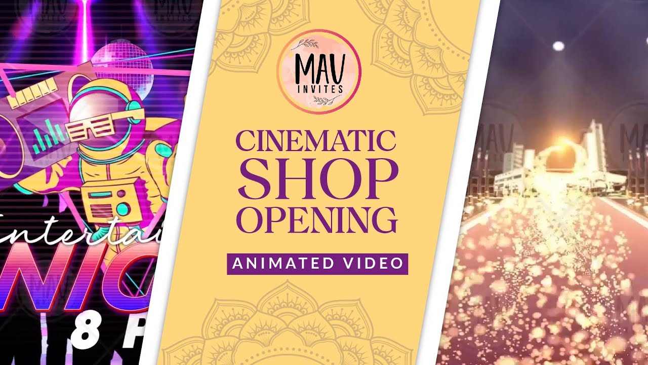 New Shop Opening Invitation Video || Showroom Inauguration Invitation ...