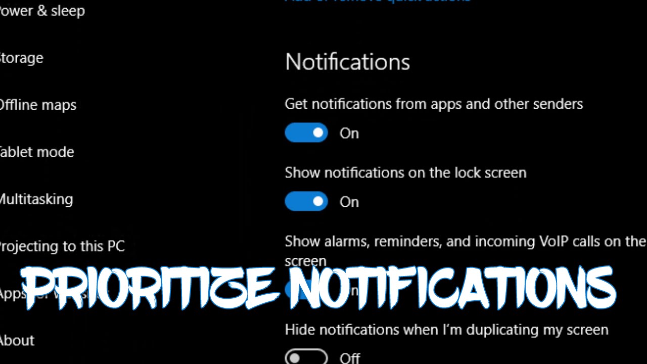 Prioritize Notifications in Windows 10 Action Center! - YouTube