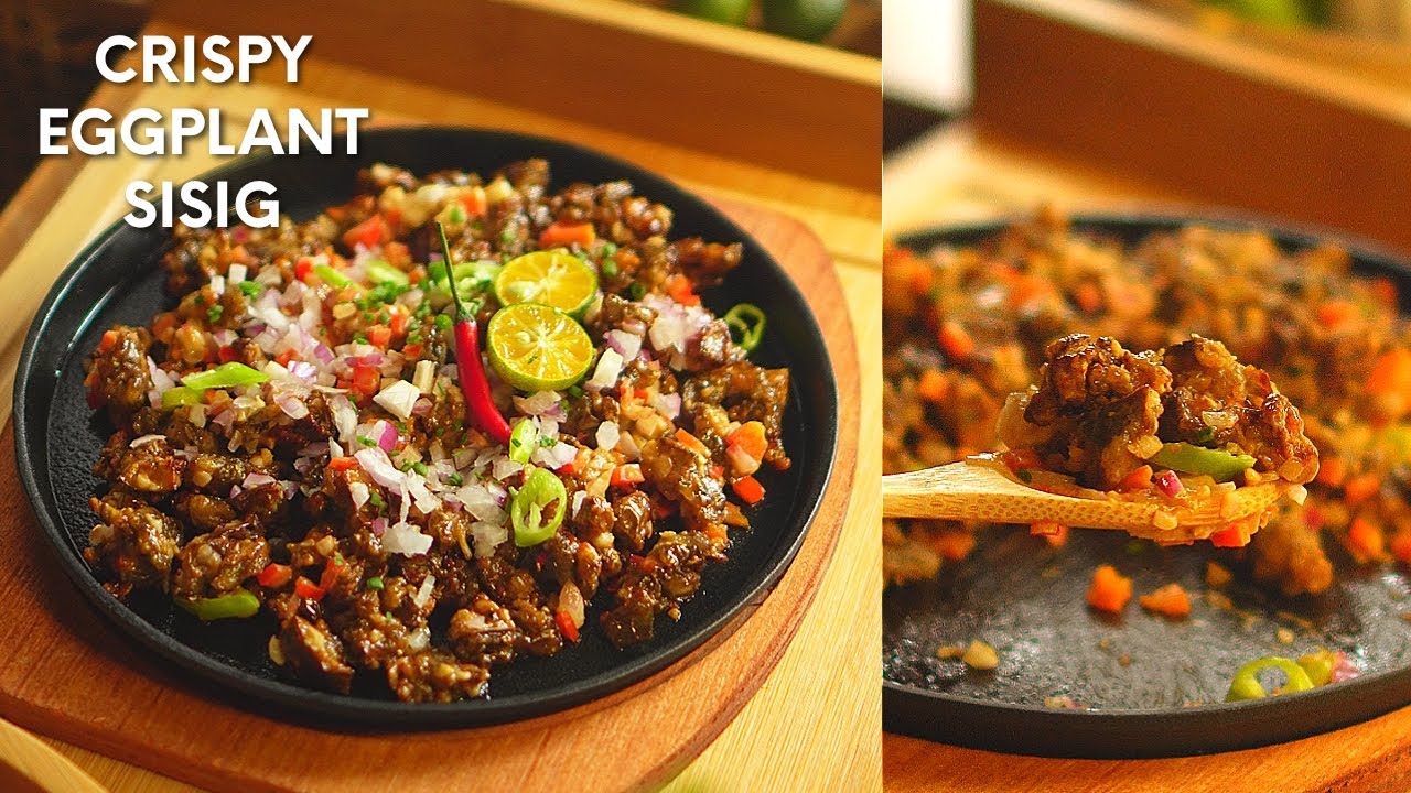 How to cook Crispy Eggplant Sisig | Vegan and Vegetarian Crispy ...