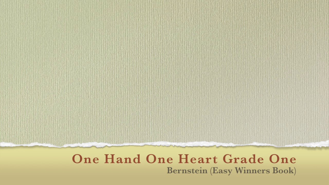 One Hand, One Heart - Grade One Trumpet/Cornet - YouTube