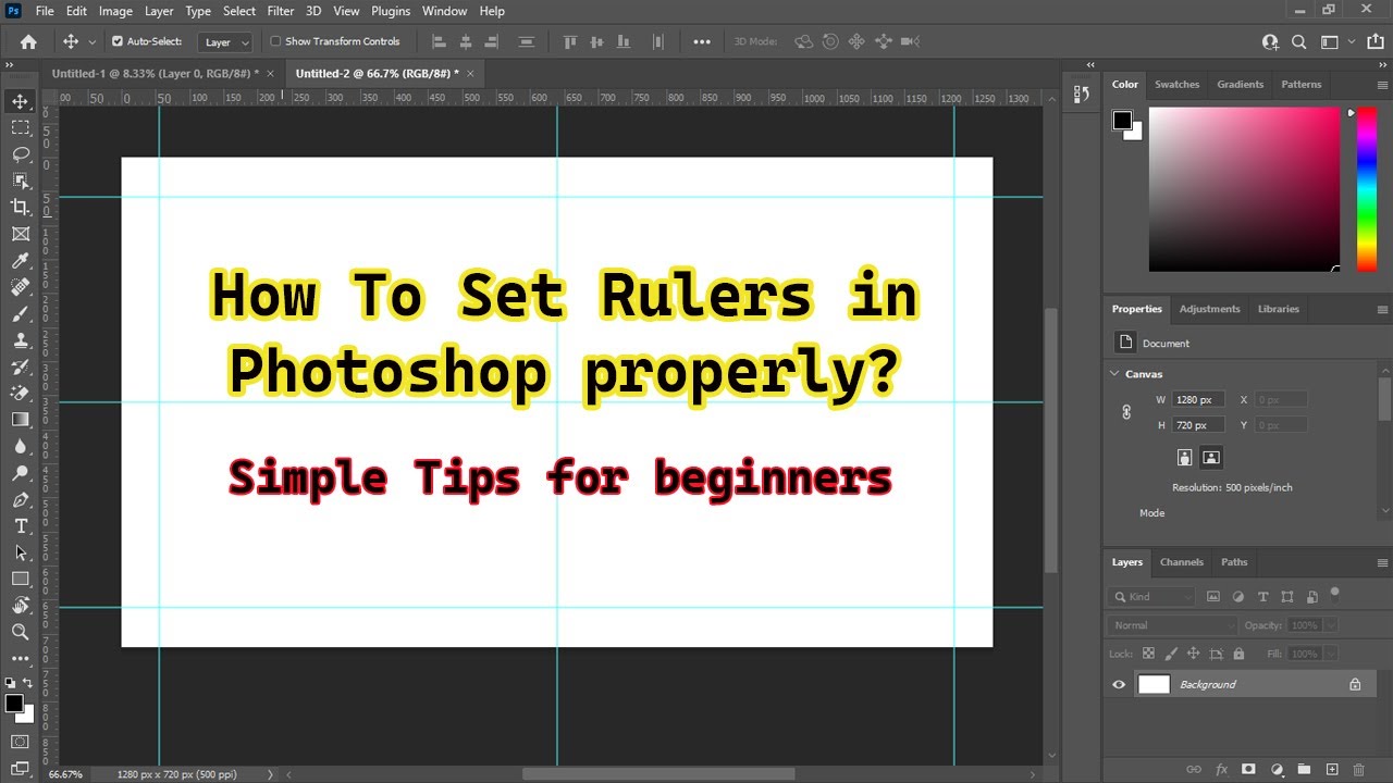 How to set Ruler properly in photoshop||Artifex Visual Studio|New guide ...