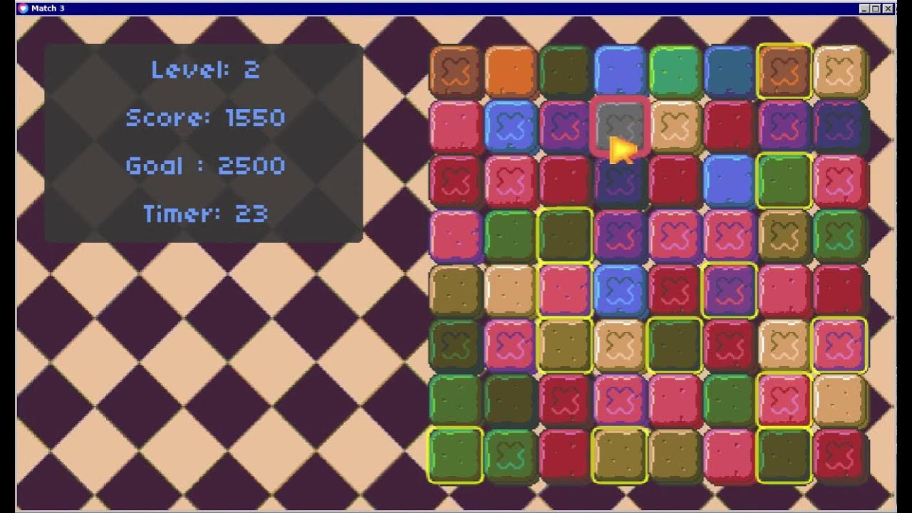 CS50 Assignment 3: Match 3 Demo - YouTube