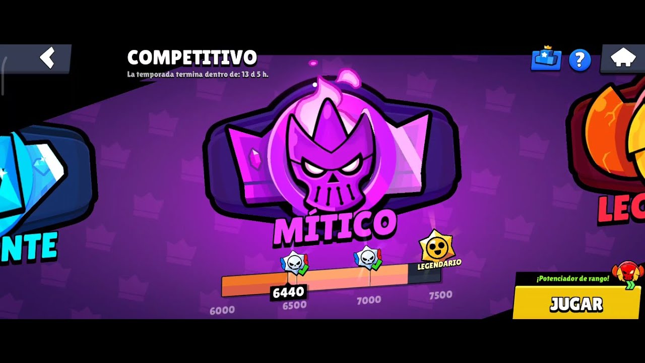 Un Intento Más Para Salir De Mitico... BRAWL STARS - YouTube