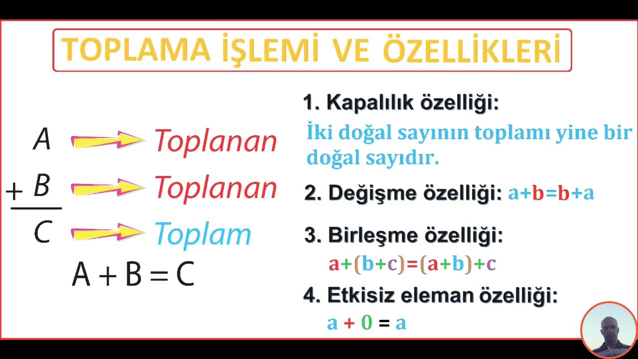 Toplama işlemi özellikleri - YouTube
