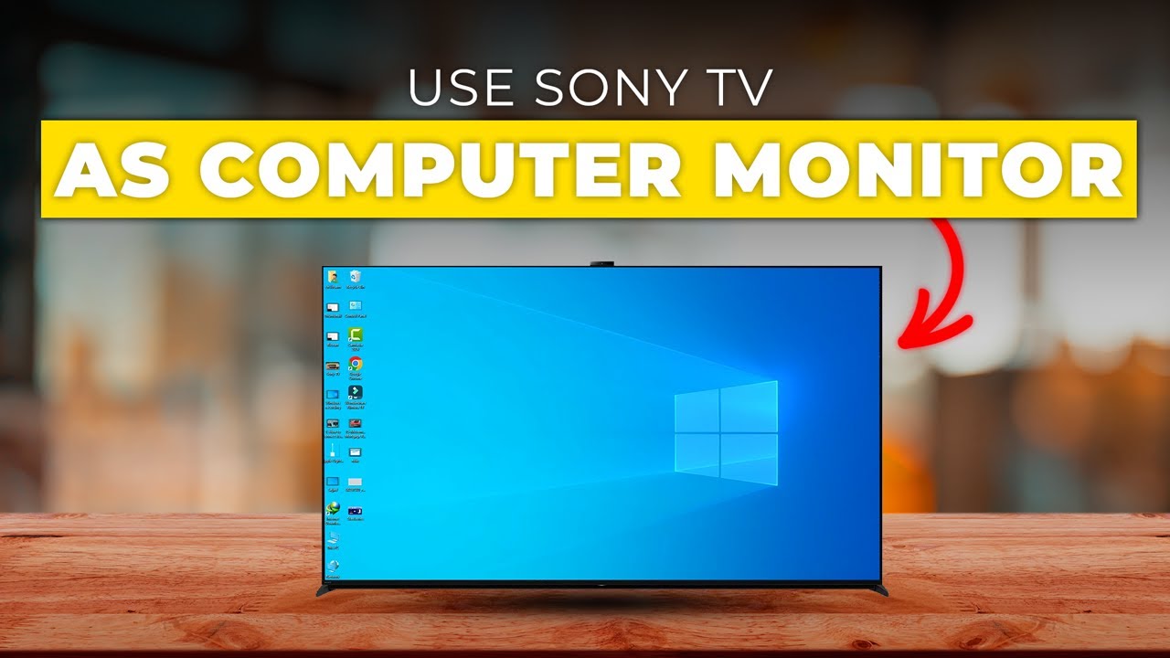How To Use Sony TV As Computer Monitor (How To Set Up Sony TV As ...