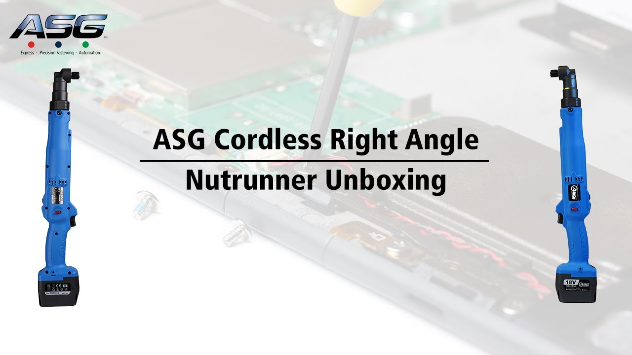 ASG Cordless Right Angle Nutrunner - Unboxing - YouTube