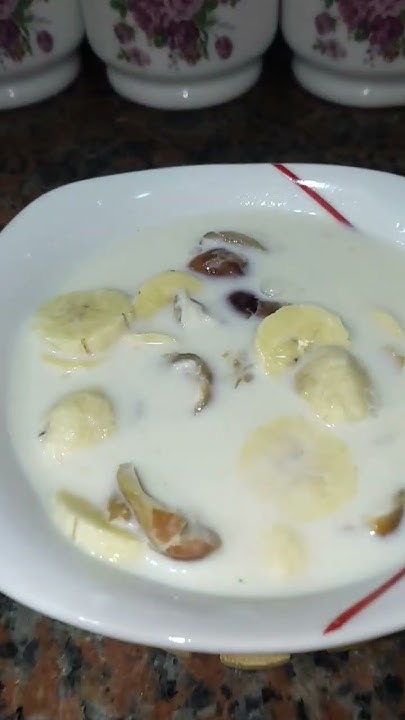 تمر باللبن والموز😋 Youtube