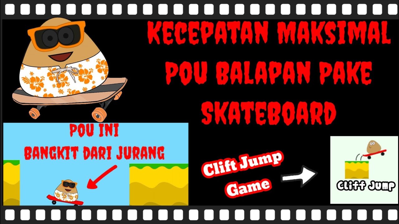 Permainan Seru | POU | Clift Jump | Kecepatan Tinggi menggunakan ...