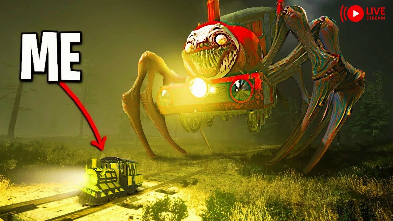 CHOO CHOO CHARLES LIVE | Spider Train Horror Gameplay - Live Escape ...