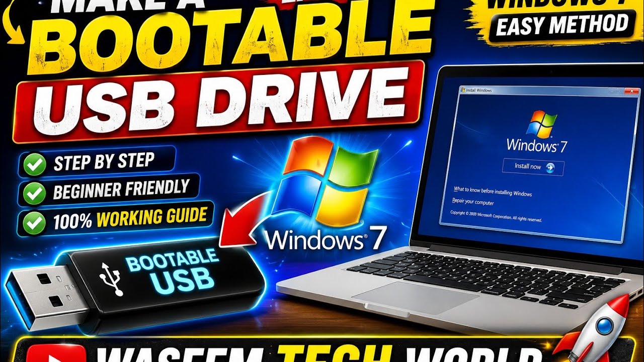 How to Make a Bootable USB Drive on Windows 7 (EASY) - YouTube