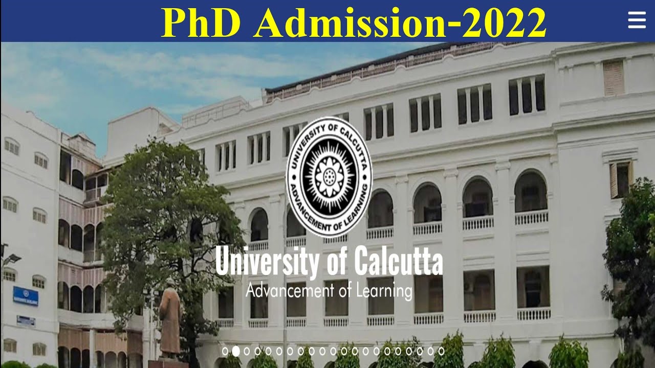 PhD Admission 2022 // University of Calcutta //Department of Applied ...