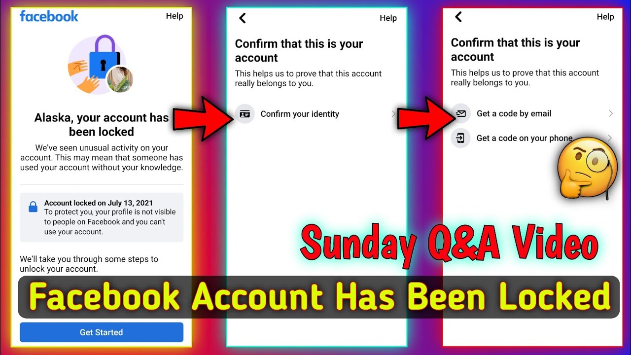 Facebook Account lock get started problem | Facebook Account Has Been ...