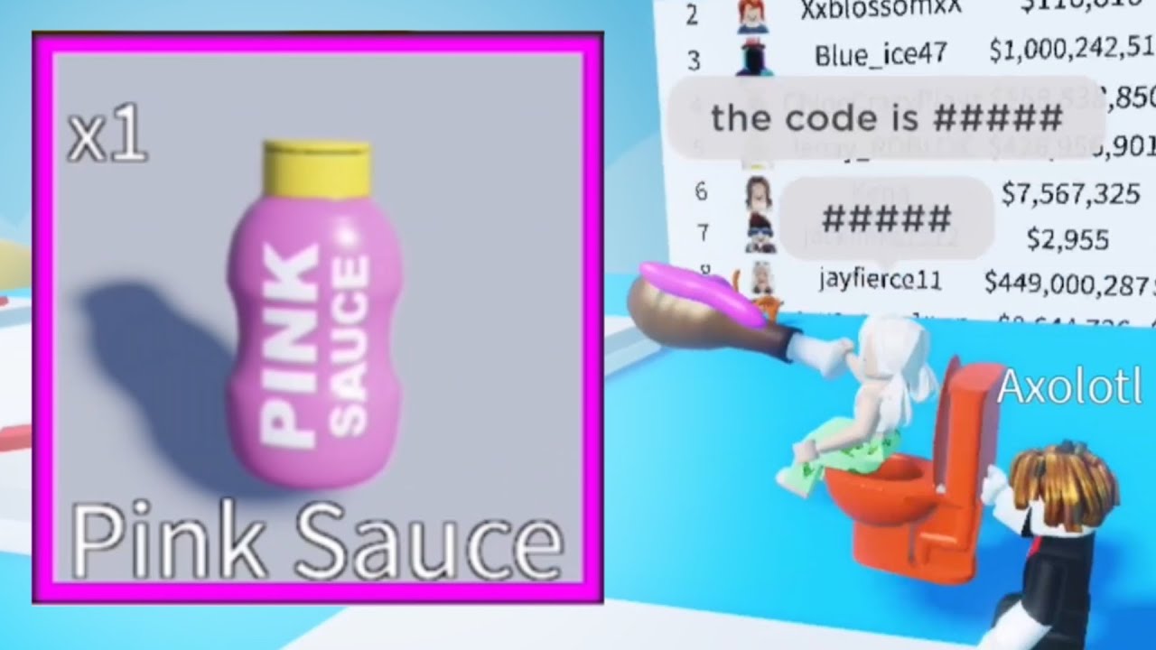NEW PINK SAUCE CODE ! 💕🌸🎀 - YouTube
