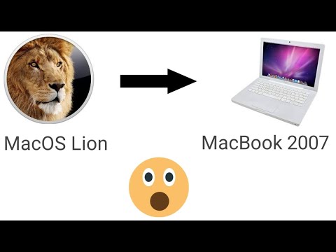 Installing Mac OS Lion on Macbook 2007 - YouTube