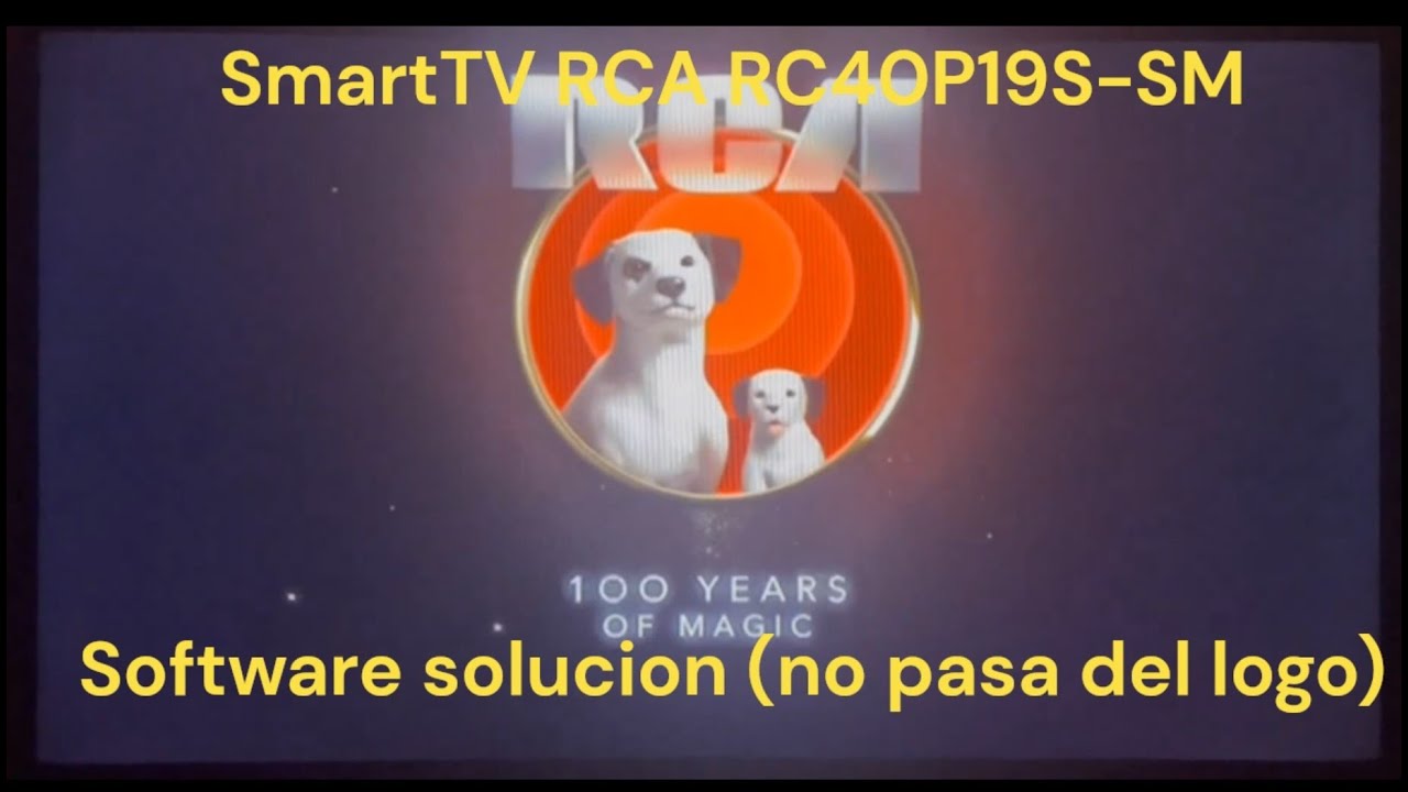 SmartTV RCA RC40P19S-SM Sofware solucion no pasa del logo - YouTube