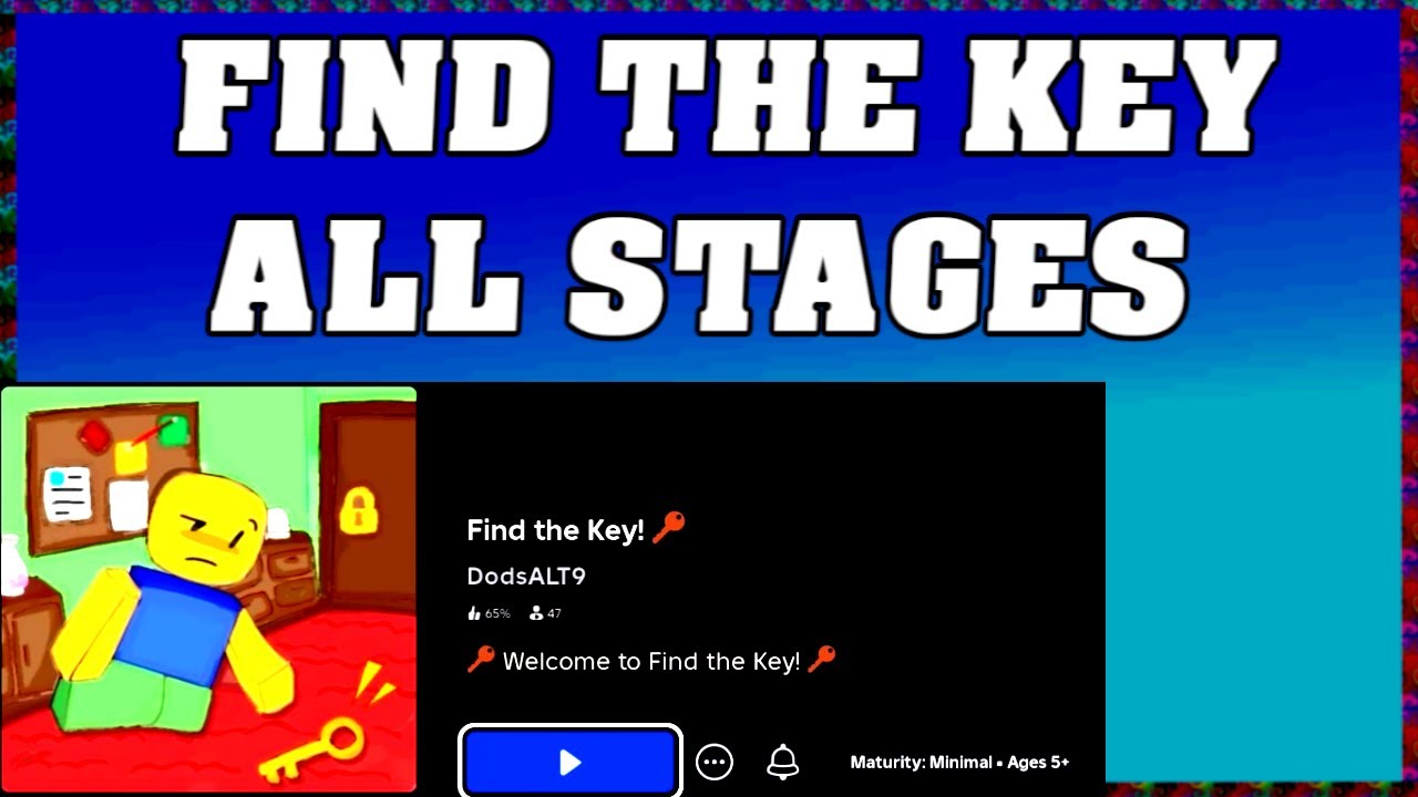 ALL STAGES in FIND THE KEY Walkthrough [English] [Full Solution] [All ...